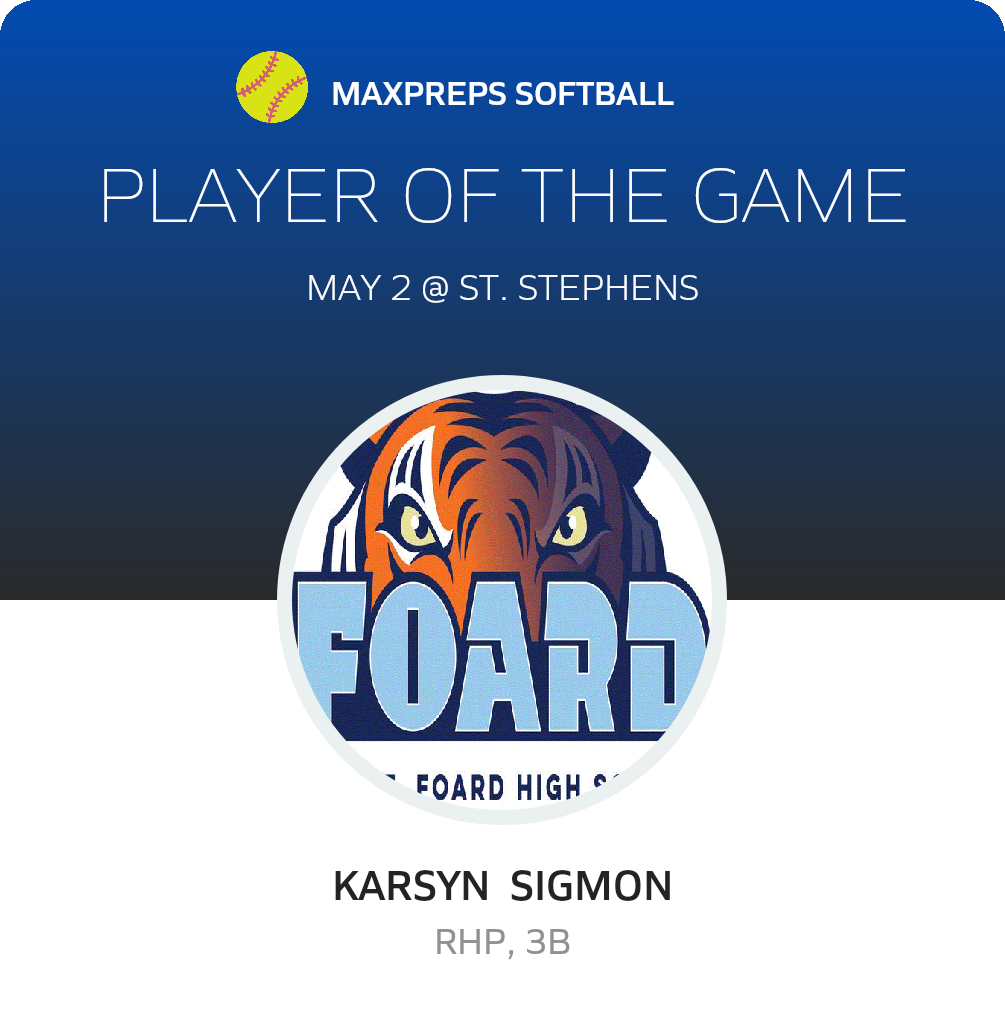 Foard High School (Newton, NC) Varsity Softball