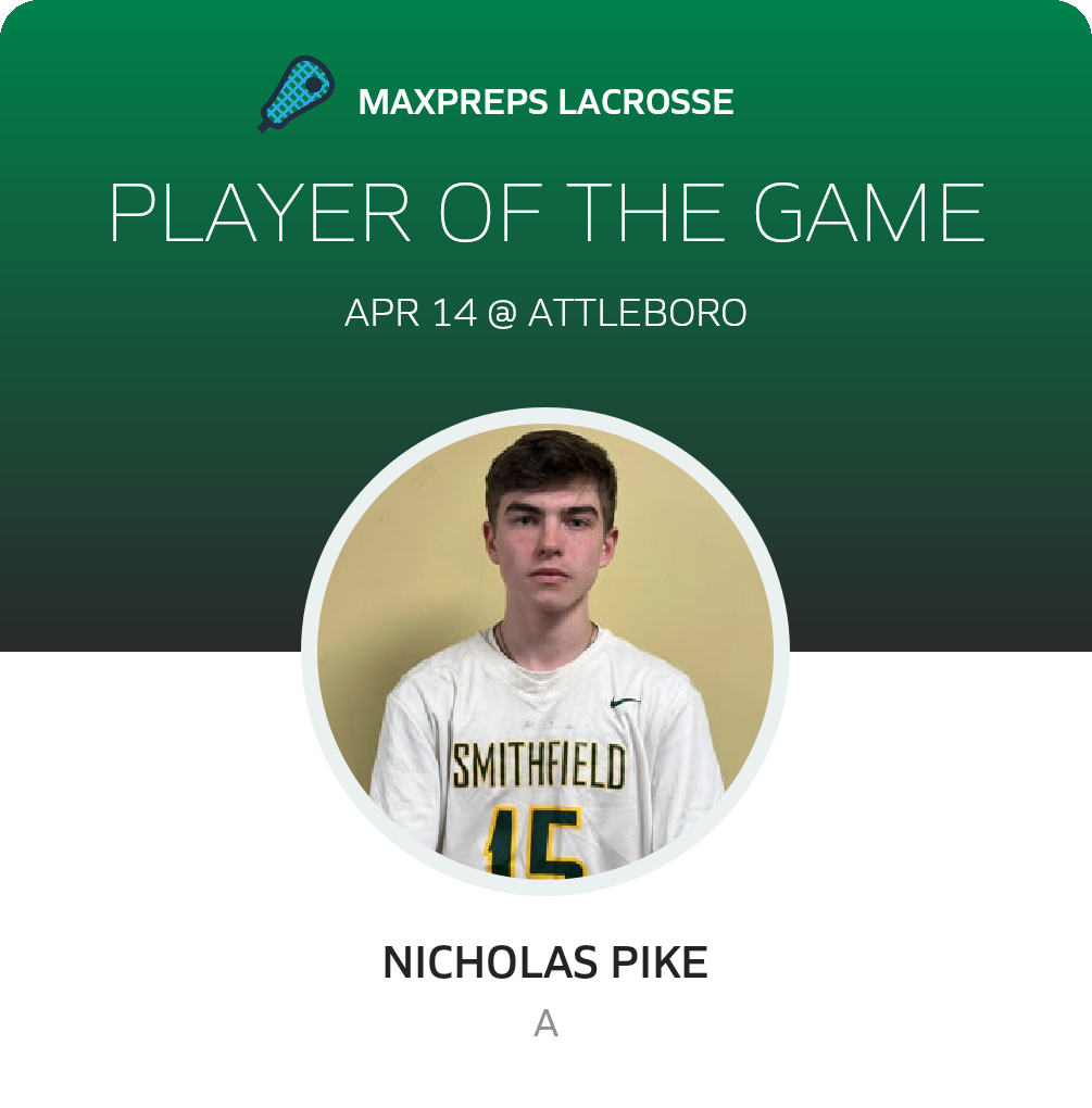 Nicholas Pike's Smithfield High School Career Home