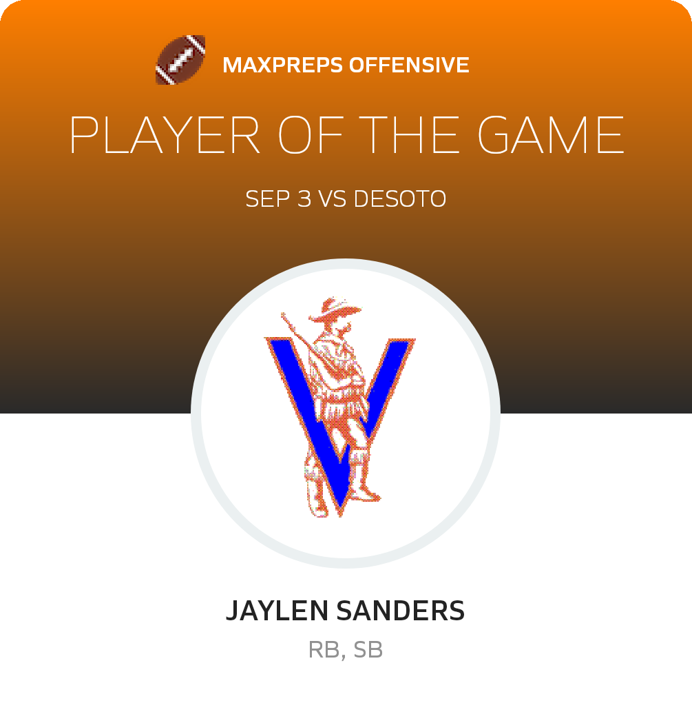 Jay Sanders' Awards | MaxPreps