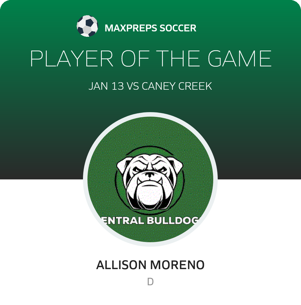 Allison Moreno's High School Career Home