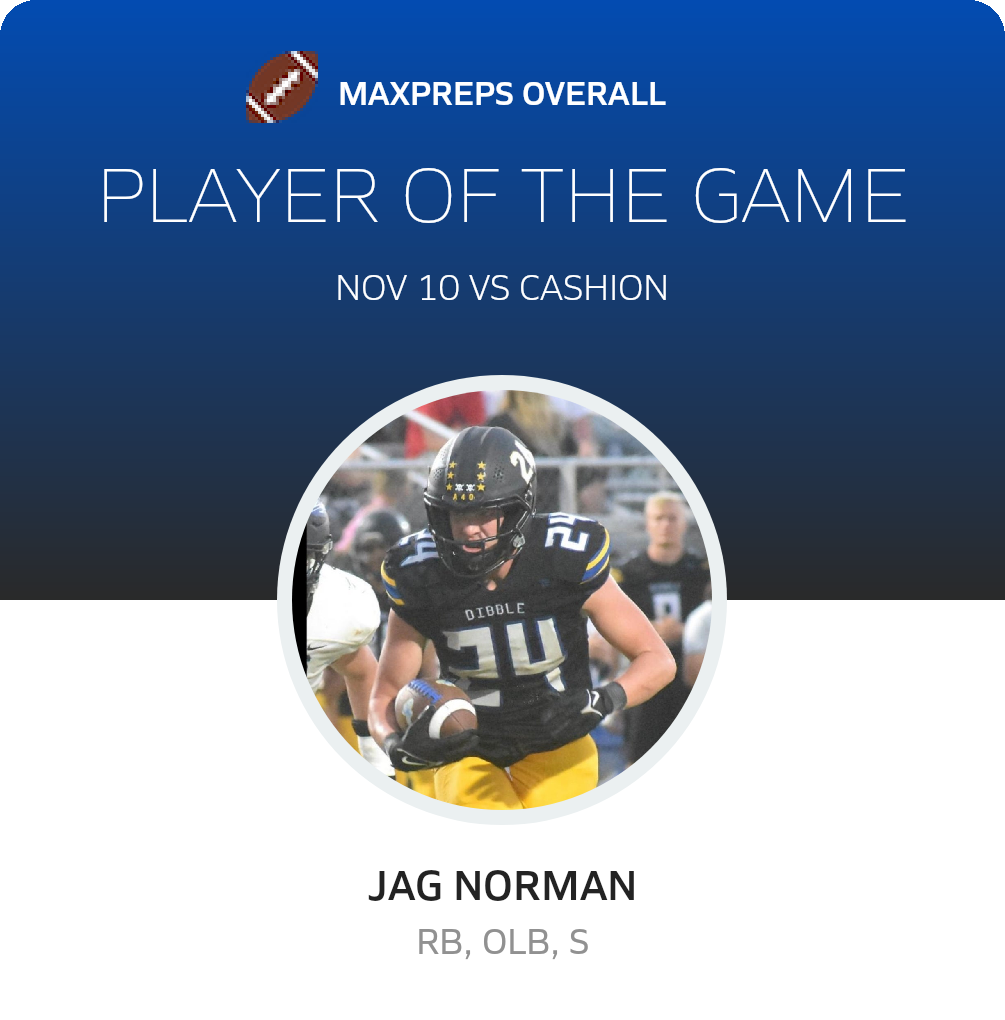 Dibble High School (OK) Varsity Football