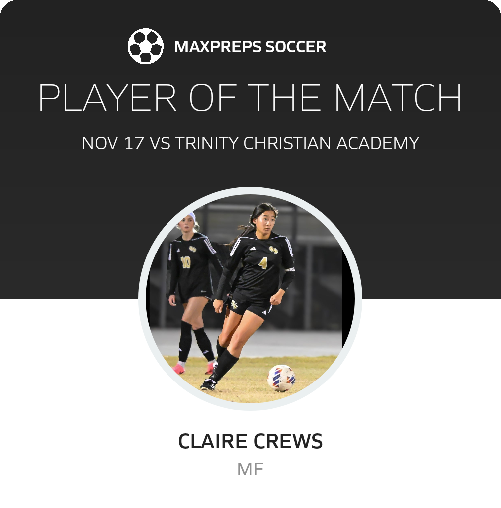 Trinity Christian Academy vs Oakleaf | Girls Soccer | 11/17/2025