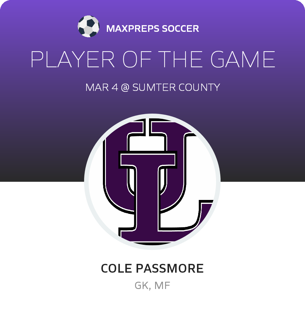 Cole Passmore's Upson-Lee High School Career Home