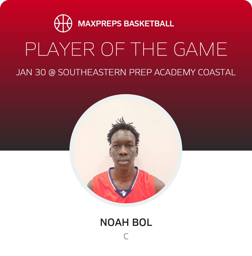 Noah Bol's ABF Academy Blue Career Home
