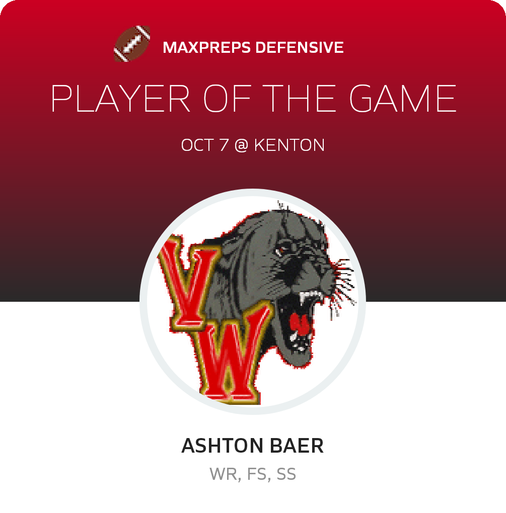 Van Wert High School (OH) Varsity Football