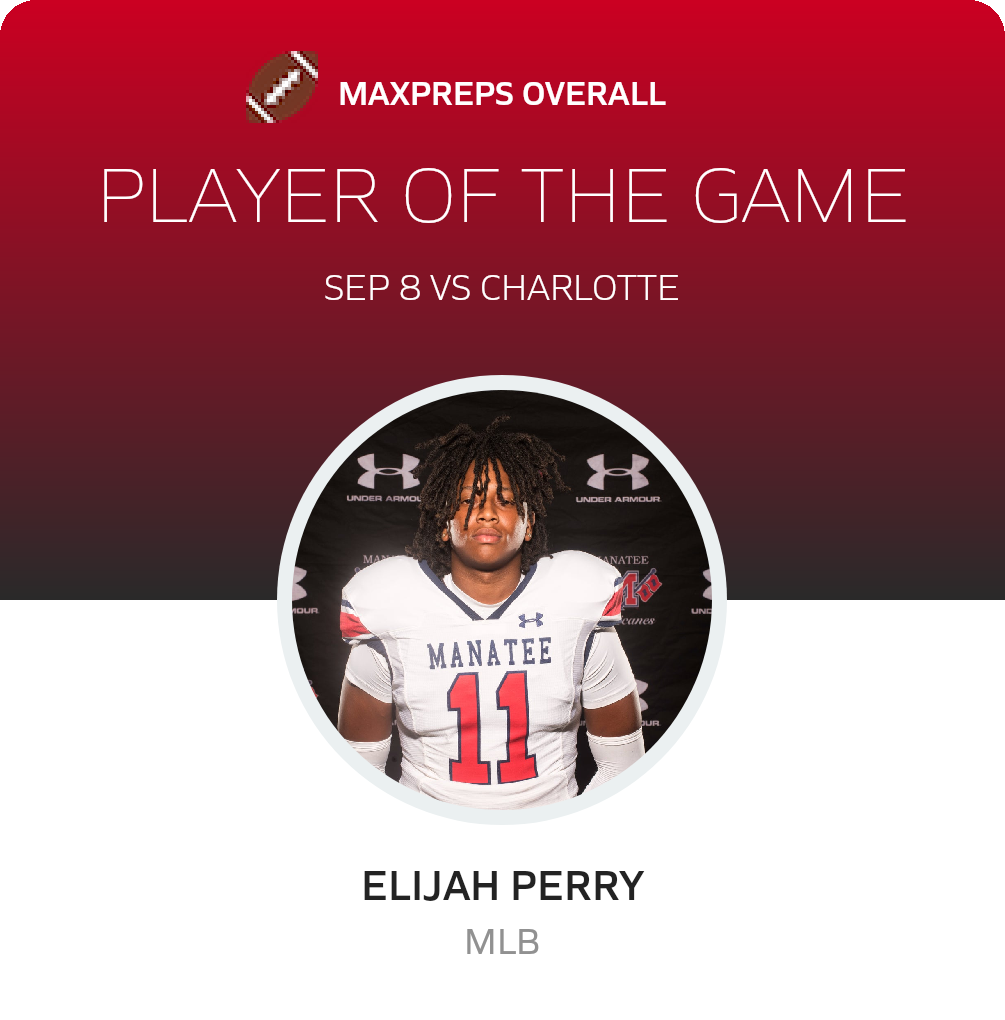 Manatee High School (Bradenton, FL) Varsity Football