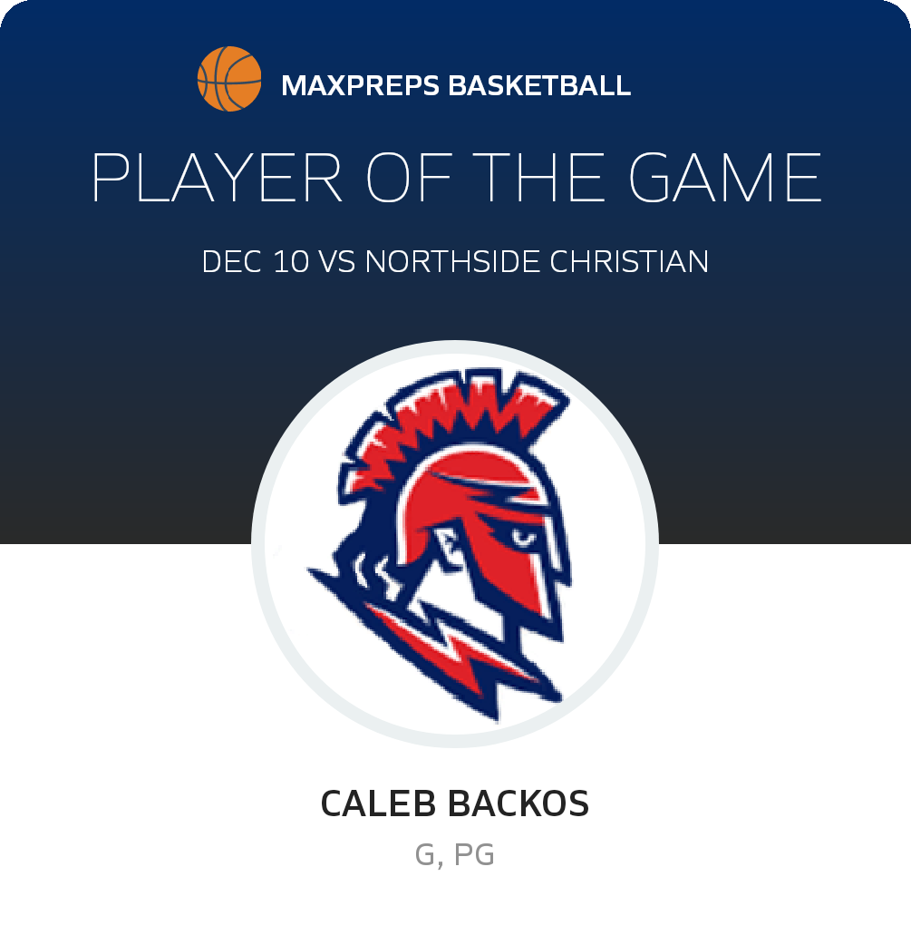Caleb Backos' (Bloomfield Hills, MI) Awards | MaxPreps