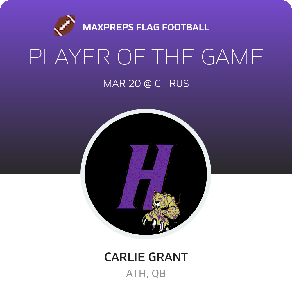 Hernando High School (Brooksville, FL) Varsity Flag Football