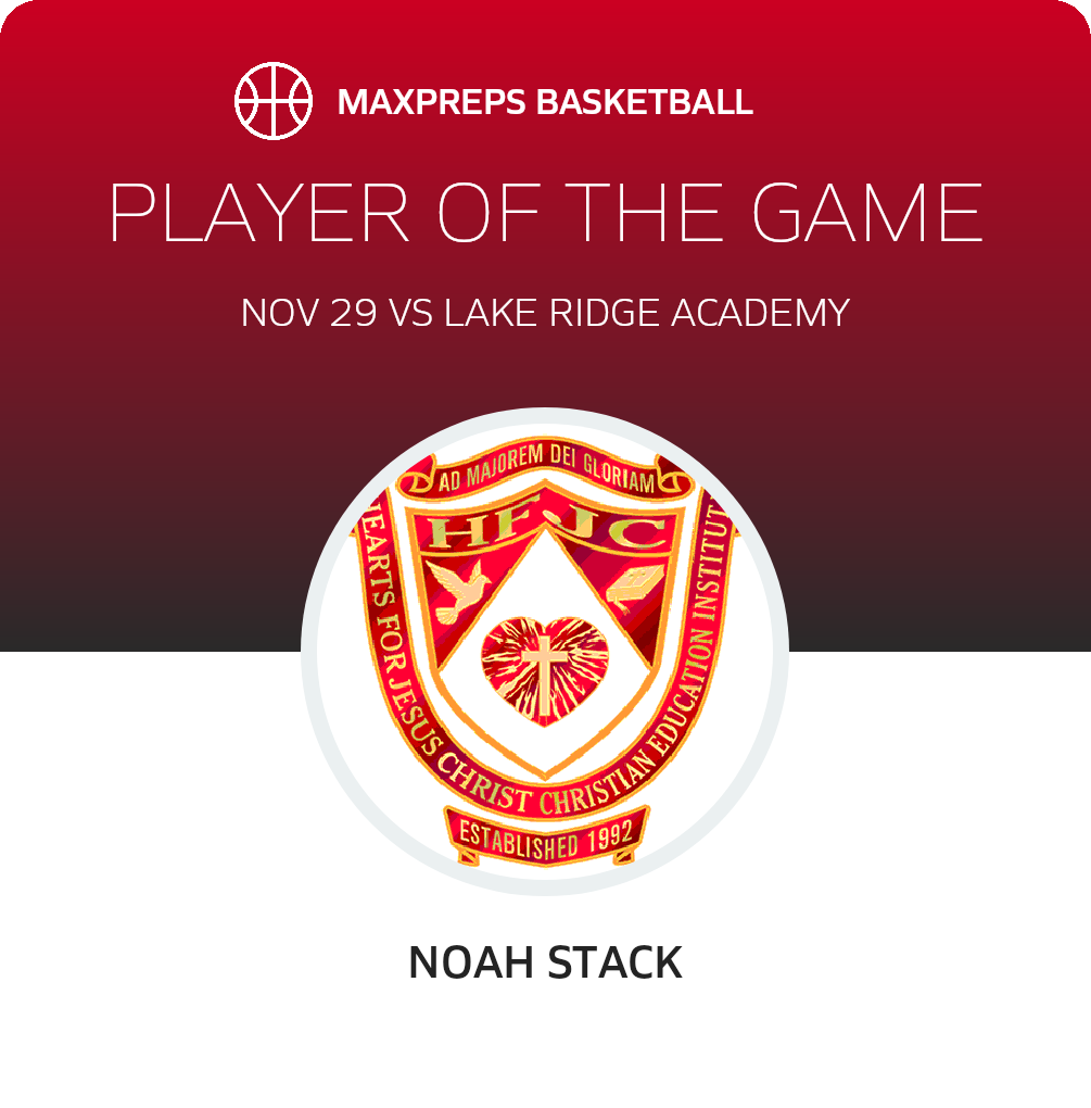 Lake Ridge Academy vs HEARTS for Jesus Christ | Basketball | 11/29