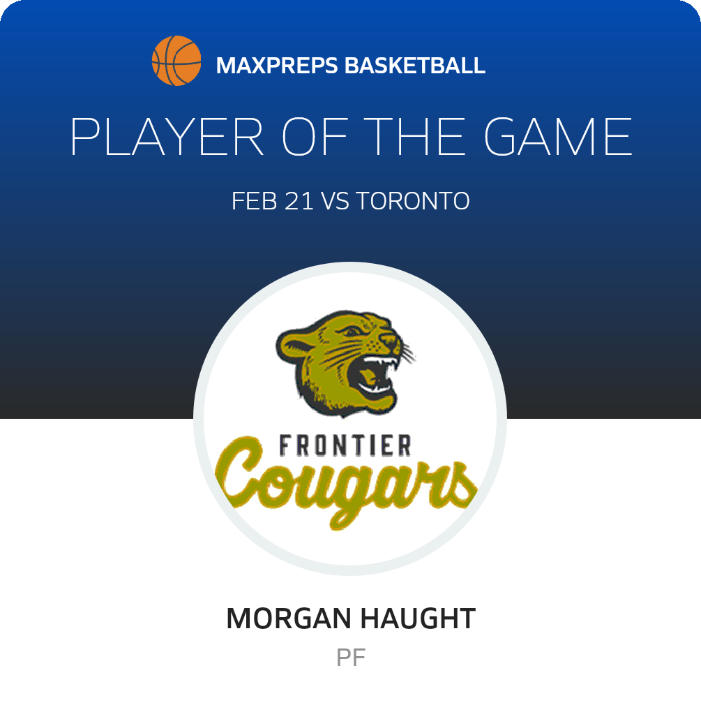 Frontier High School (New Matamoras, OH) Girls Varsity Basketball