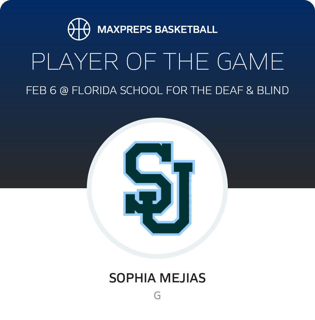 Sophia Mejias' St. Johns Country Day High School Career Home