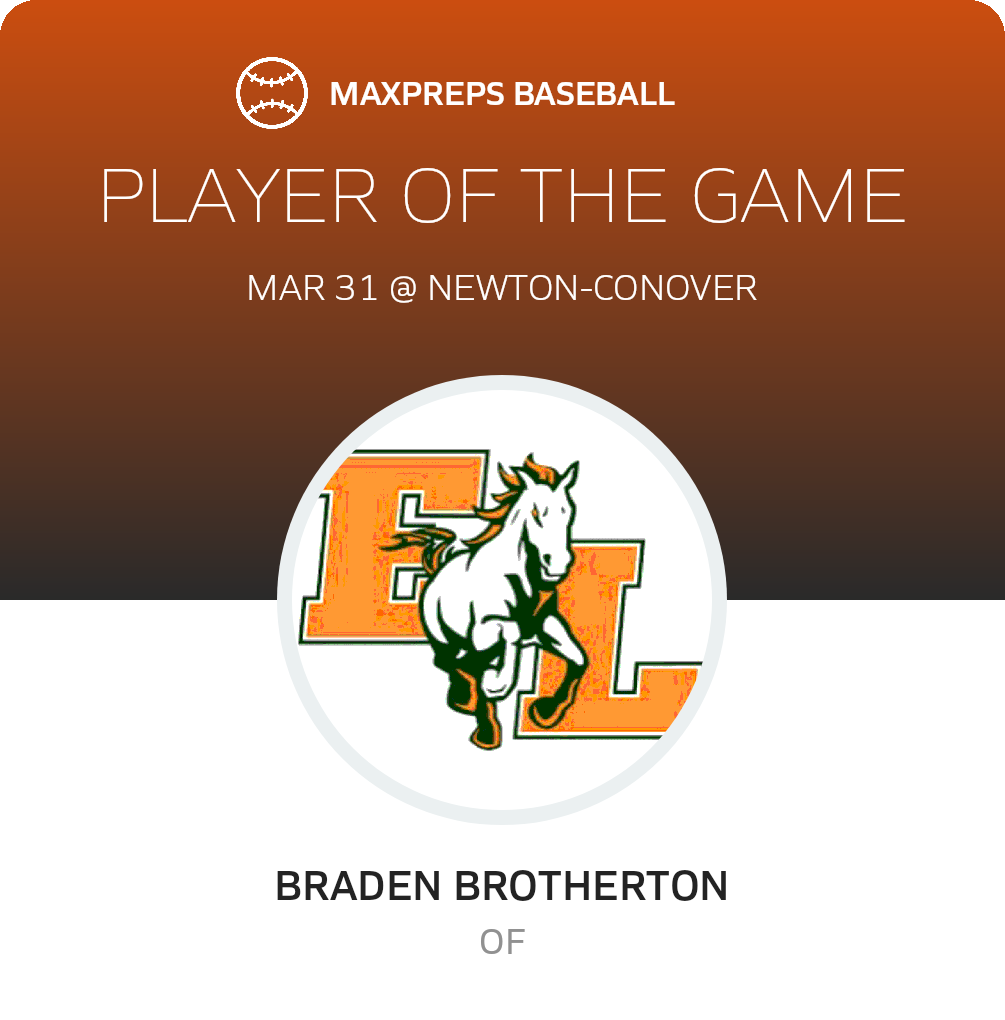 East Lincoln vs Newton-Conover | Baseball | 3/31