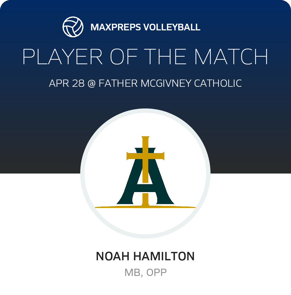 Althoff Catholic vs Father McGivney Catholic | Boys Volleyball | 4/28