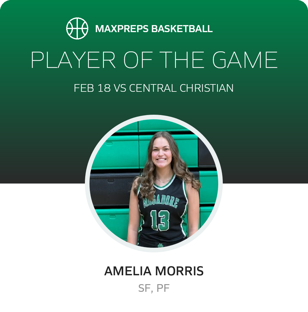 Amelia Morris' High School Career Home