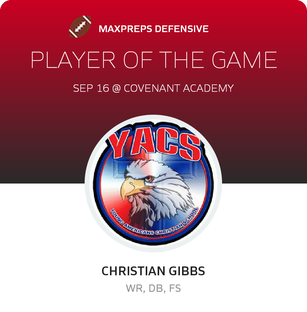 Young Americans Christian High School (Conyers, GA) Varsity Football