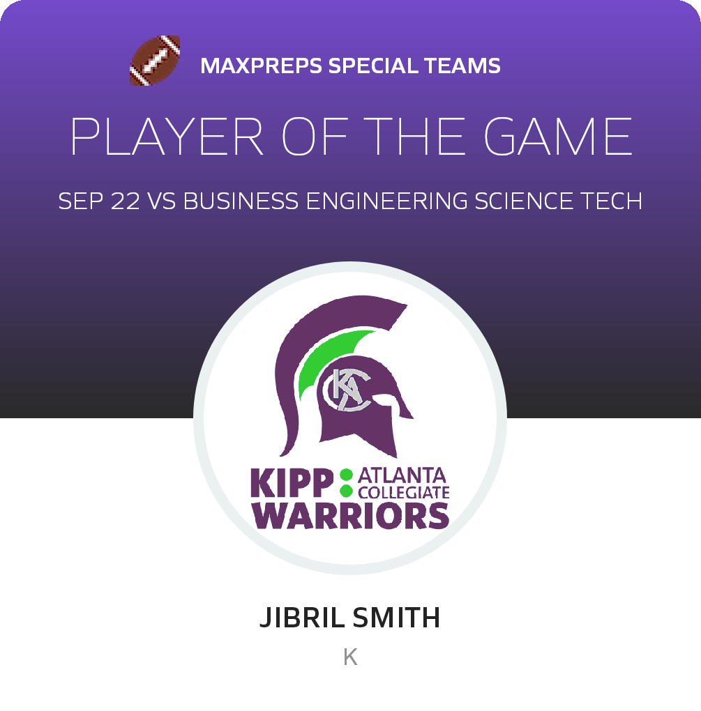 KIPP Atlanta Collegiate High School (GA) Varsity Football