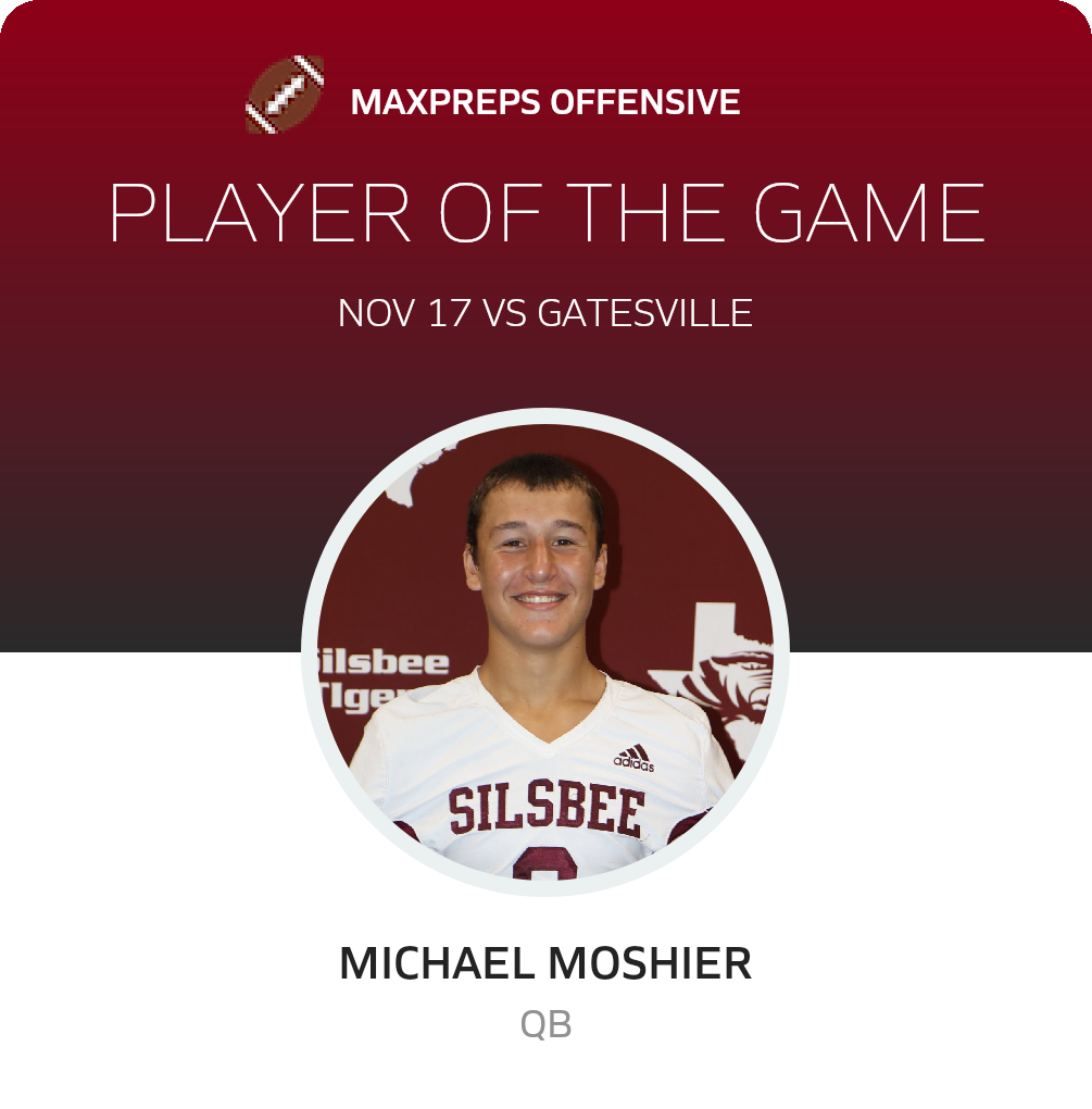 Michael Moshier's High School Career Home