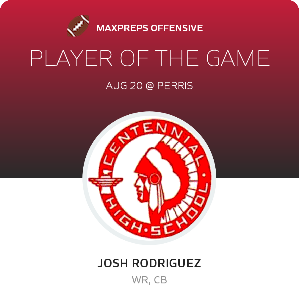 Josh Rodriguez | Centennial HS, Compton, CA | MaxPreps