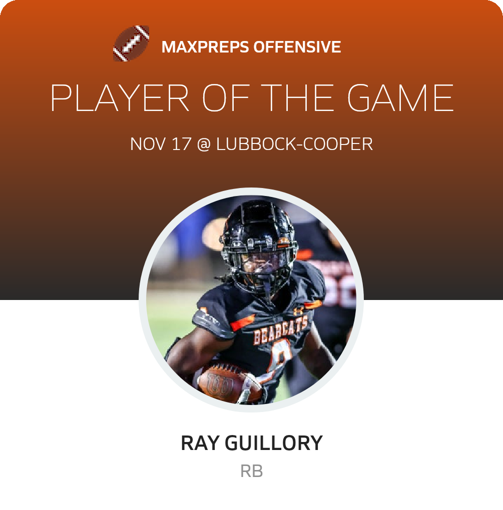 Raycine Guillory jr's High School Career Home