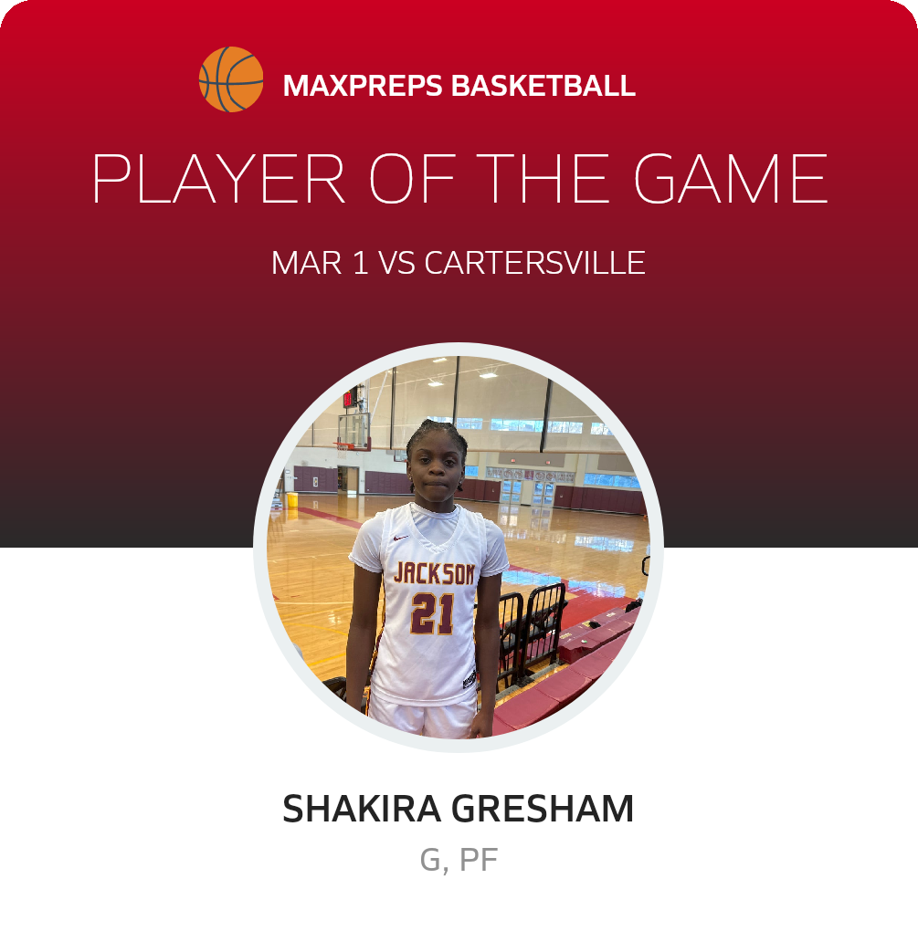 Cartersville vs Jackson | Girls Basketball | 3/1/2024