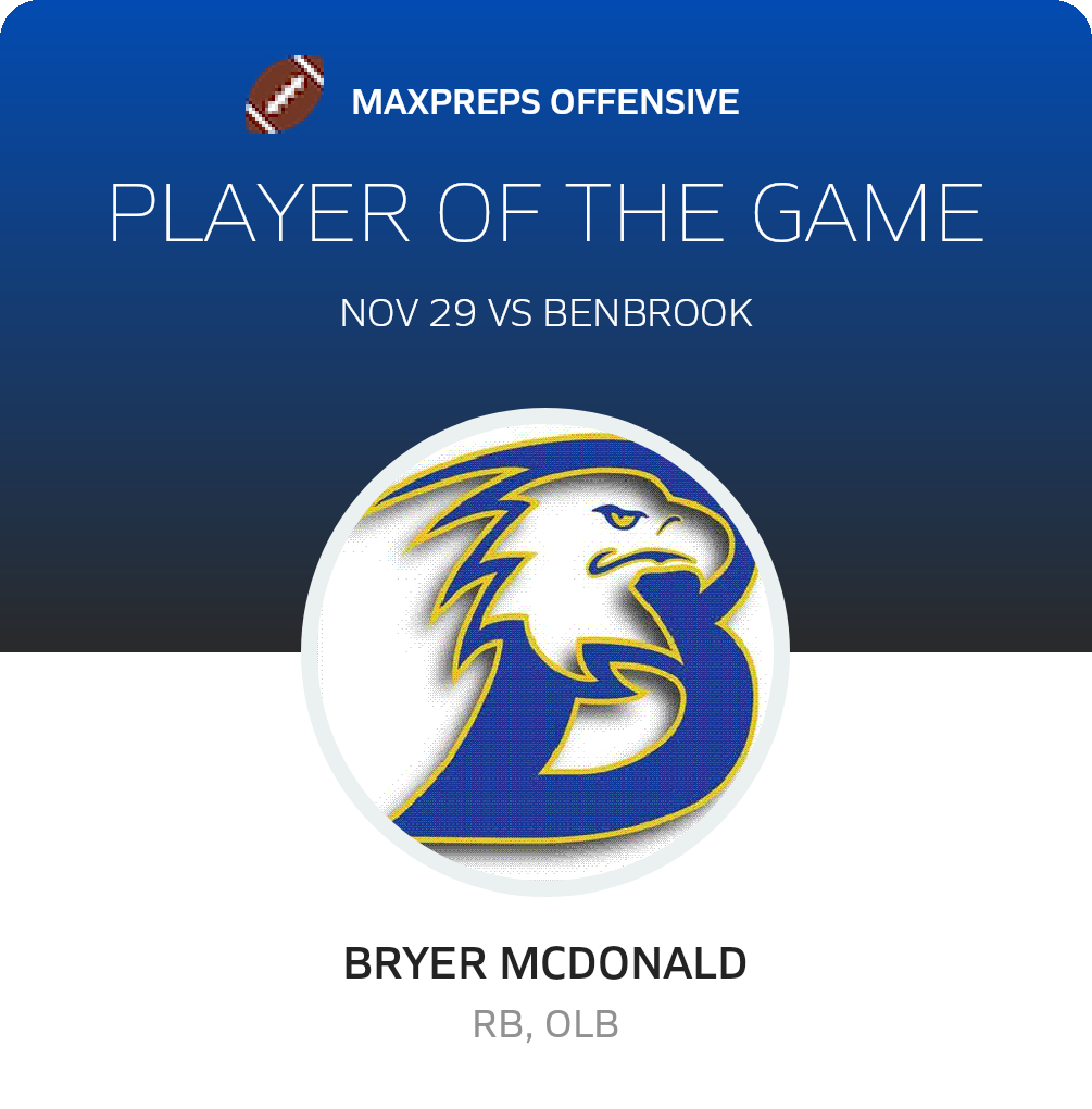 Bryer Mcdonald's High School Career Home