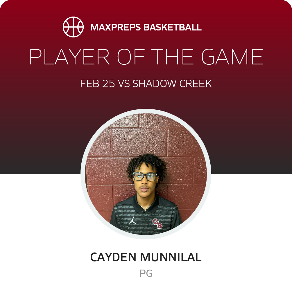 Cayden Munnilal's George Ranch High School Career Home