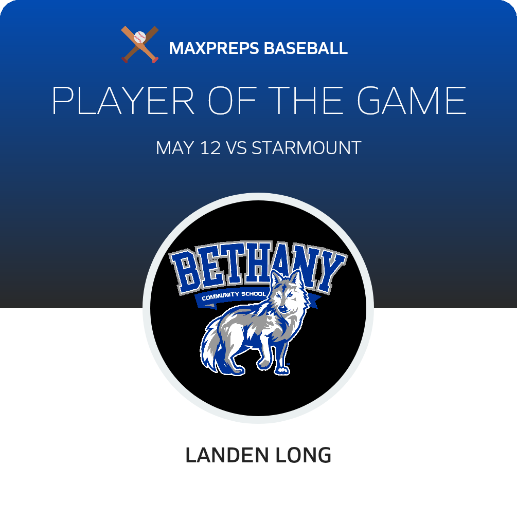 Starmount vs Bethany Community | Baseball | 5/12/2023