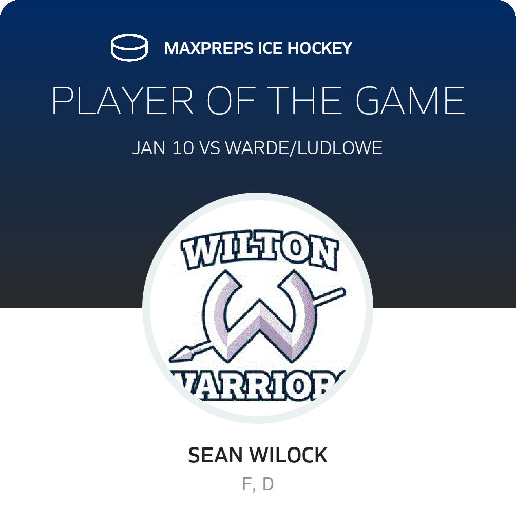 Warde/Ludlowe vs Wilton | Ice Hockey | 1/10