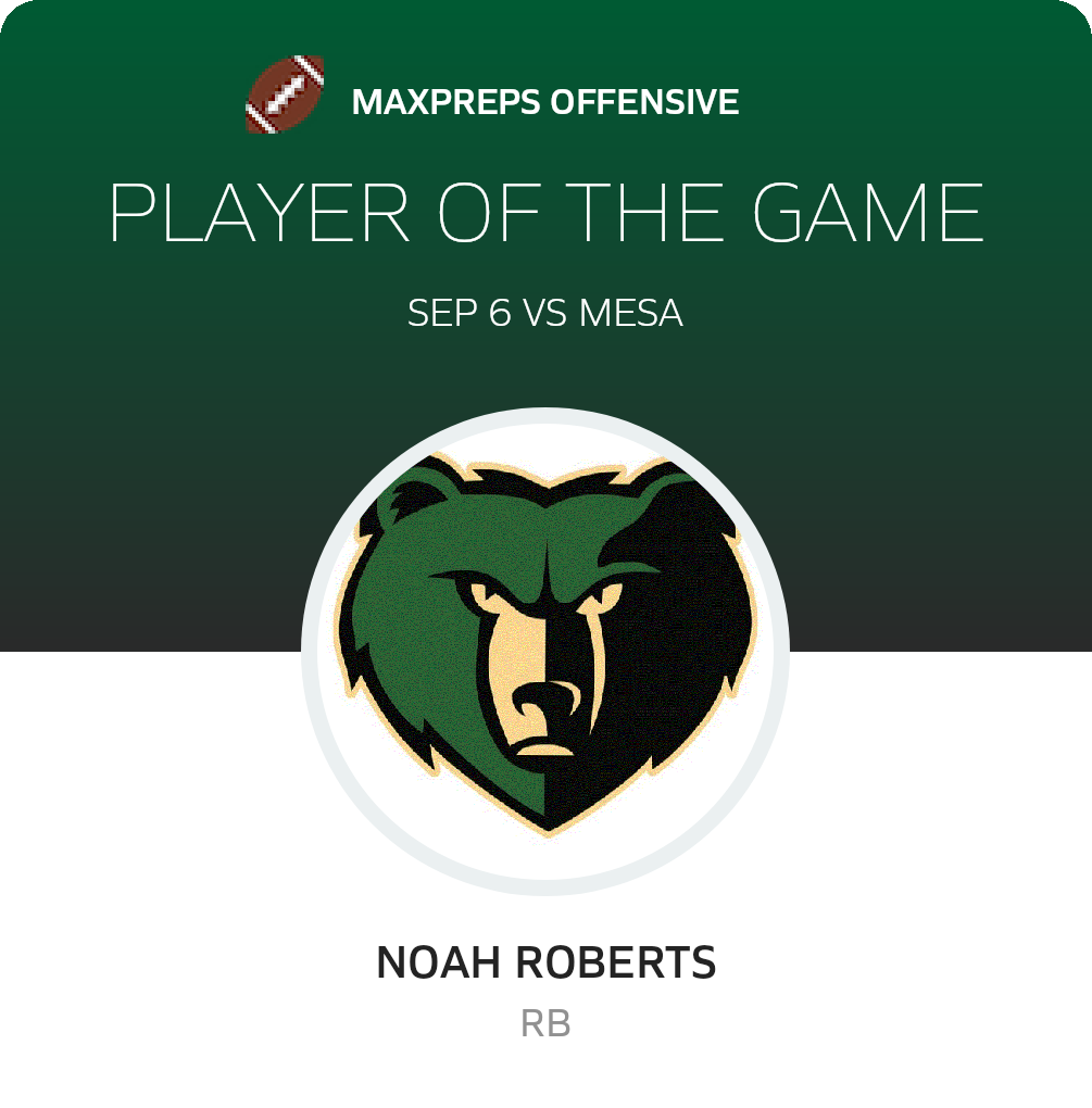 Noah Roberts' Basha High School Career Home