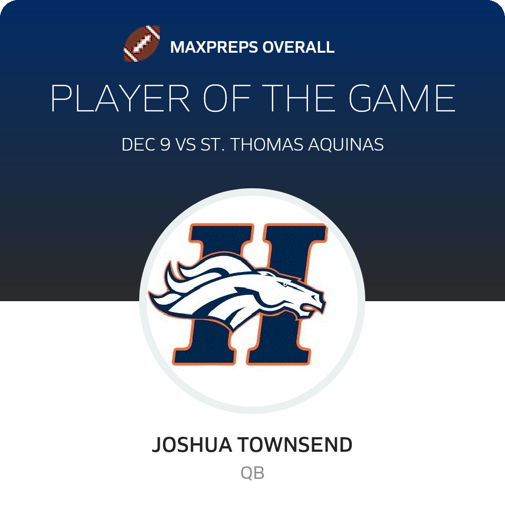 Joshua Townsend's High School Career Home