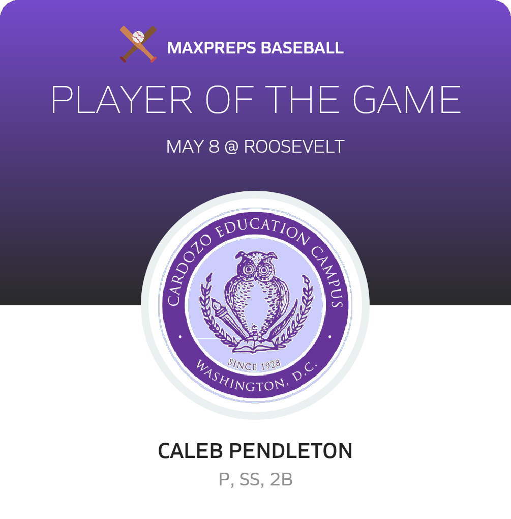 Cardozo High School (Washington, DC) Varsity Baseball