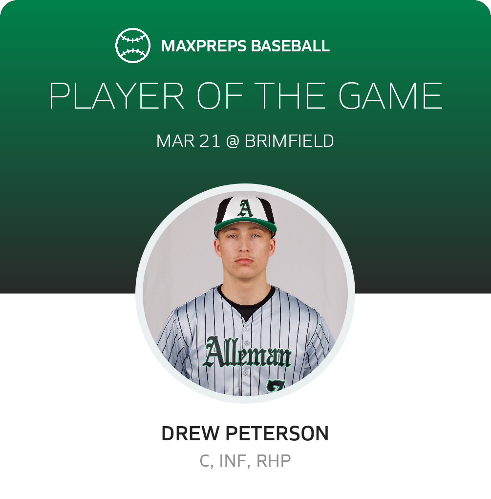 Alleman vs Brimfield | Baseball | 3/21