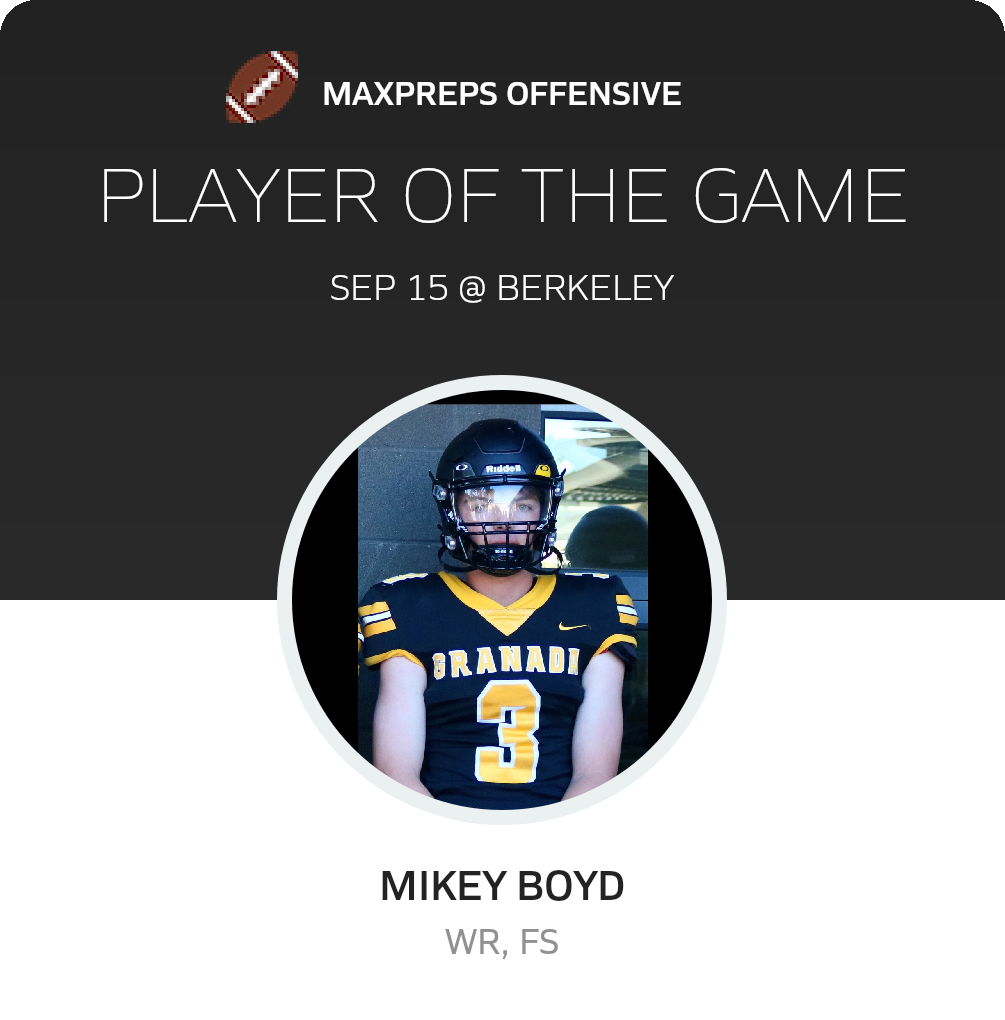 Granada High School (Livermore, CA) Varsity Football