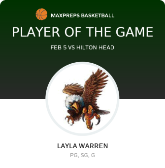Layla Warren's (Beaufort, SC) High School Career Home