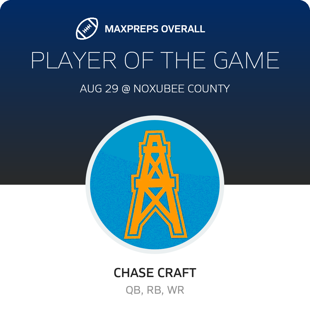 Chase Craft's High School Career Home