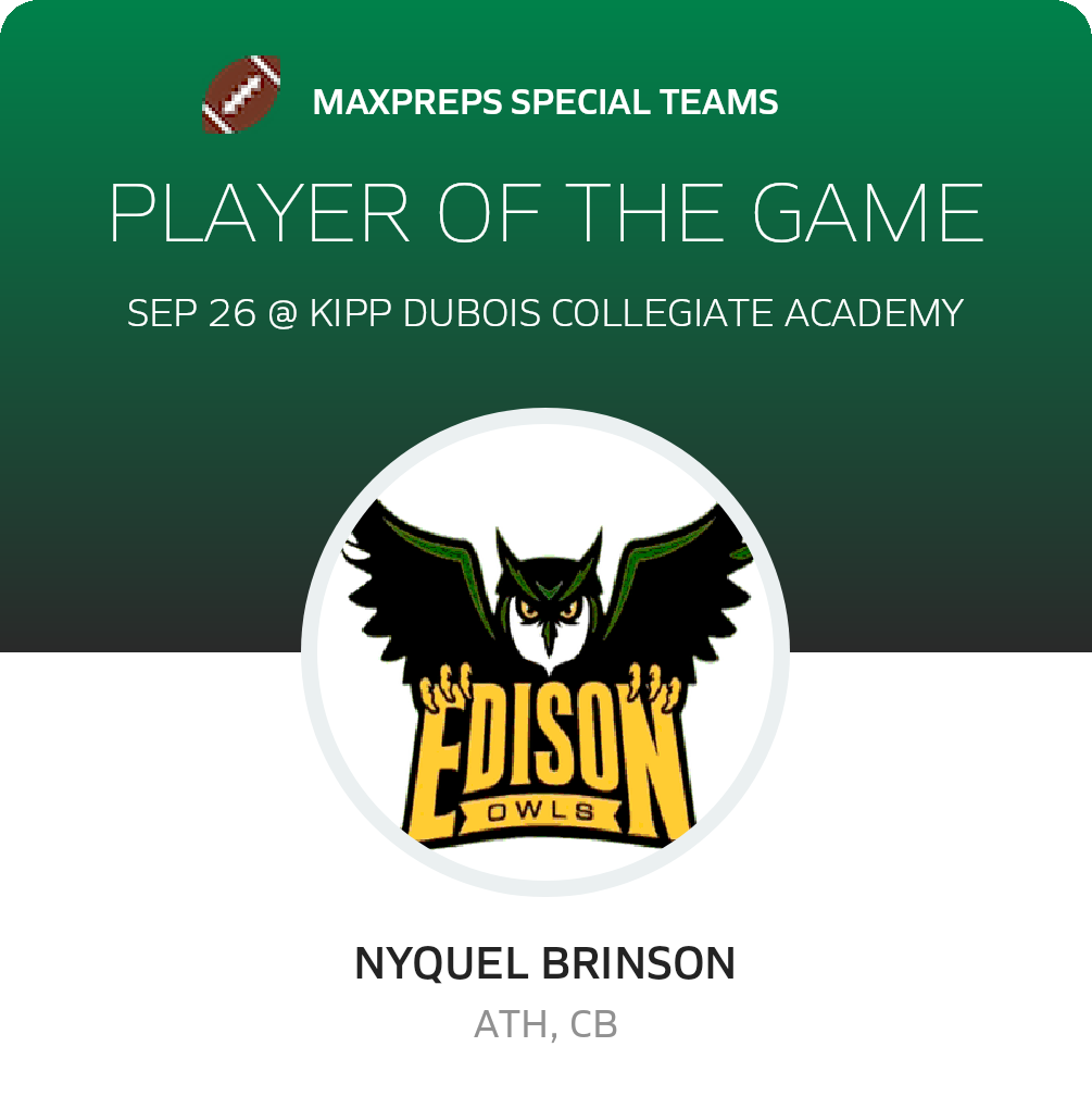 Thomas A. Edison High School (Philadelphia, PA) Varsity Football