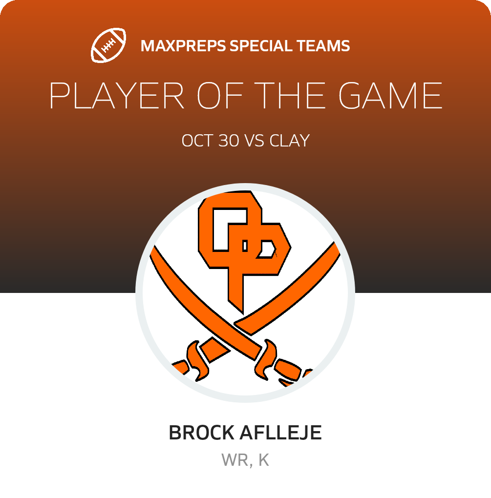 Clay vs Orange Park | Football | 10/30