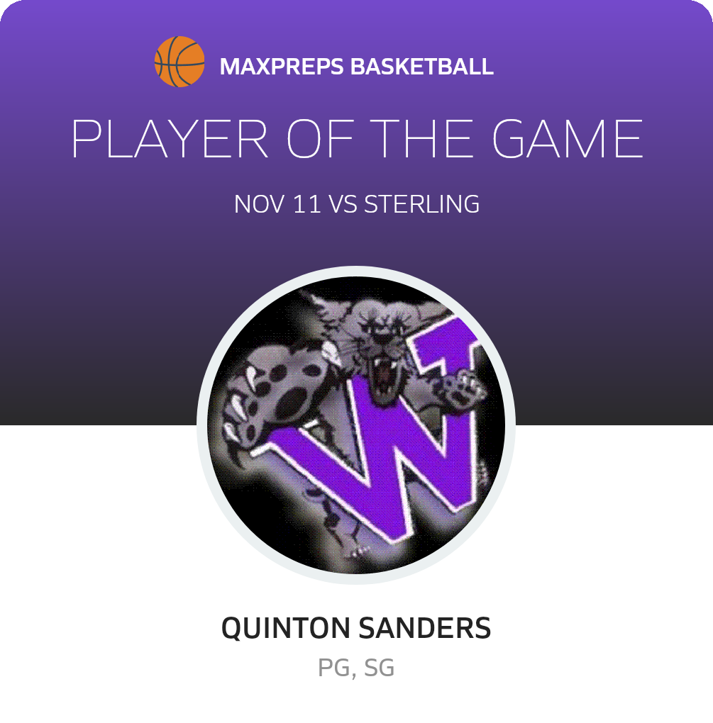 Quinton Sanders' Wheatley High School Career Home