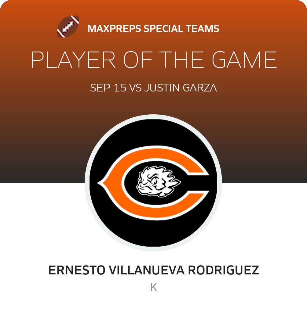Justin Garza vs Coalinga | Football | 9/15/2023