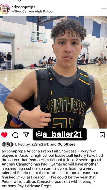 Andrew Camacho High School Basketball Stats Peoria (Peoria, AZ) | MaxPreps