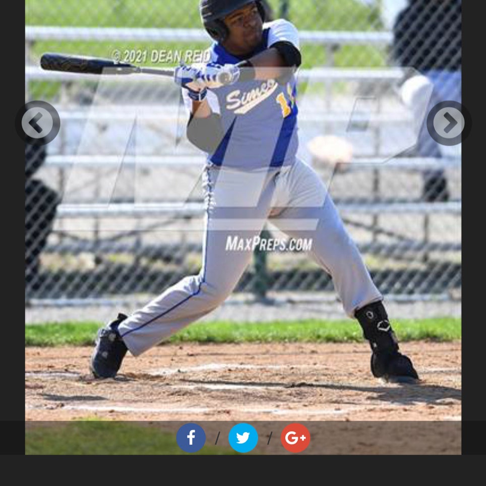 Keshawn Peeples' Simeon High School Baseball Stats