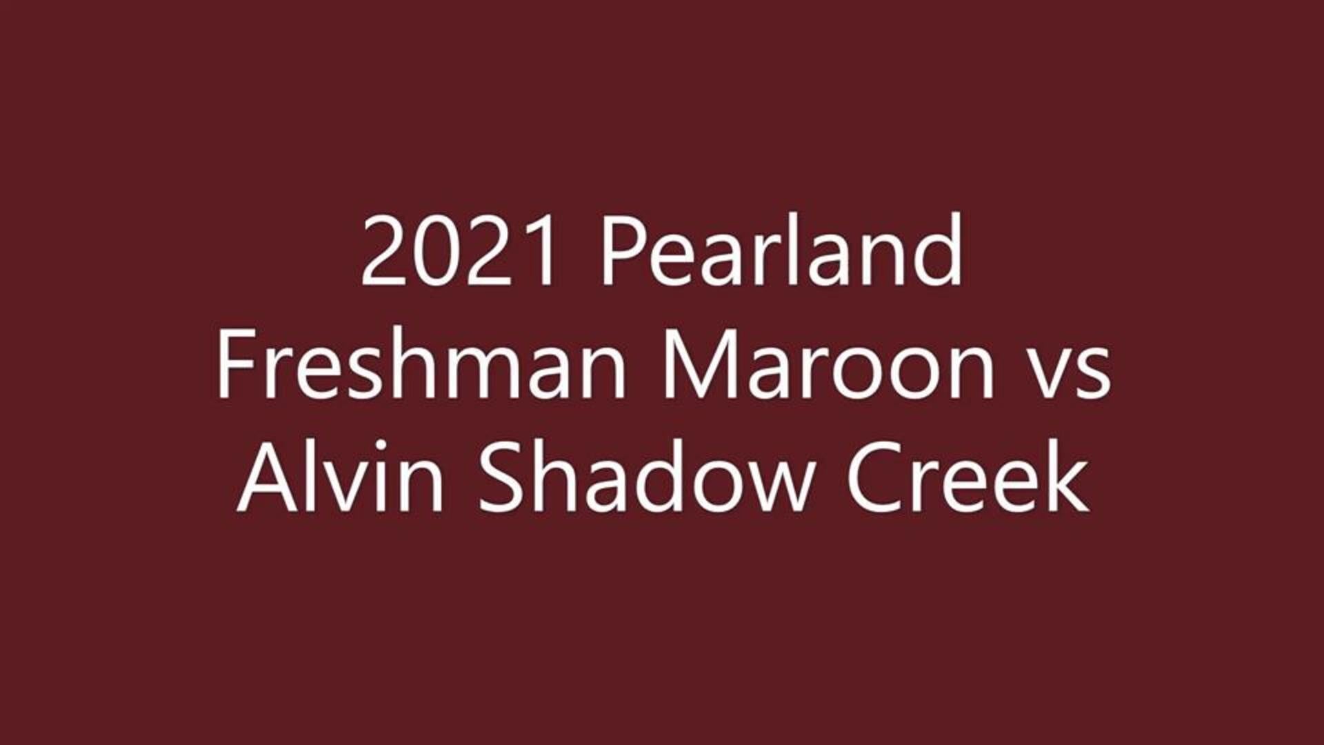 Zane Adler's Video "Pearland vs Alvin Shadow Creek"